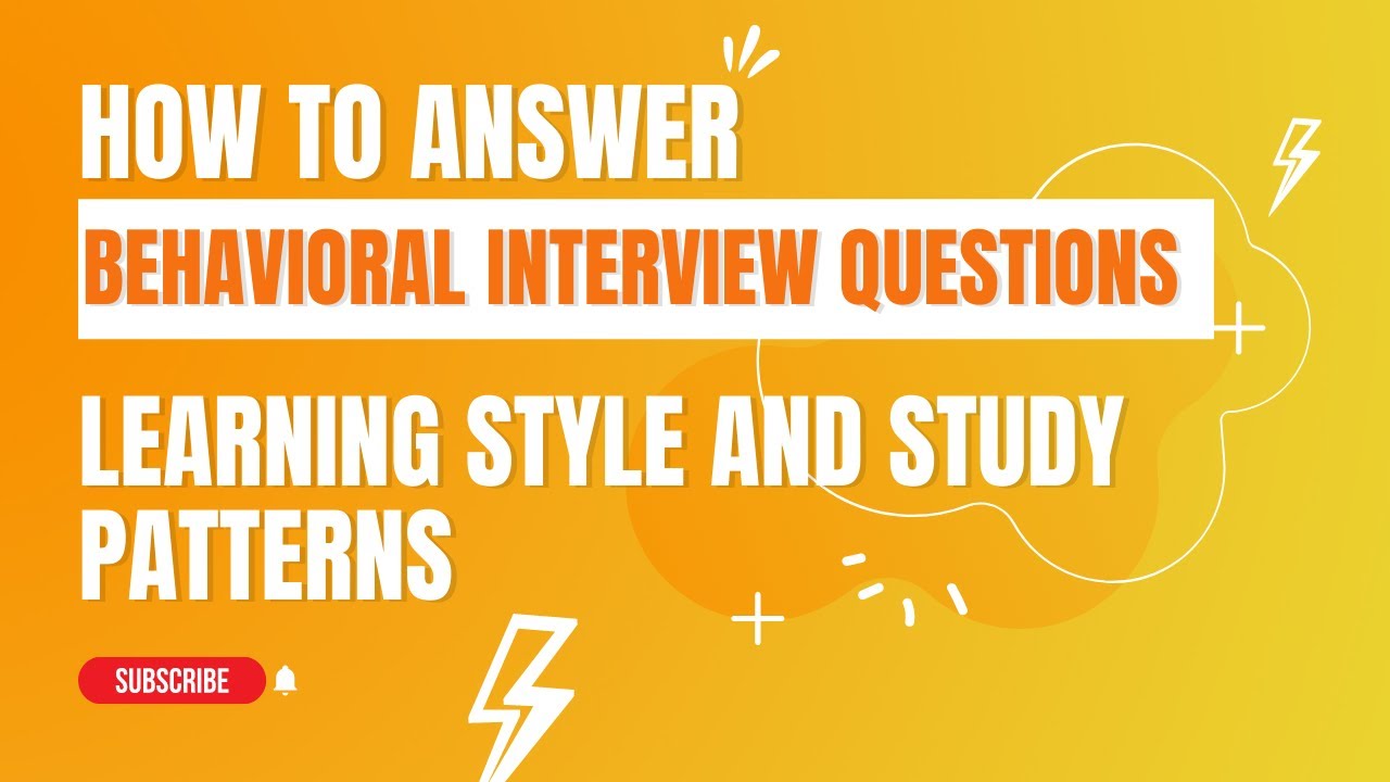 How to Answer : Learning Style and Study Patterns - YouTube