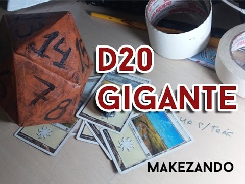 #1 DIY: D20 Gigante, Decoração Geek - YouTube