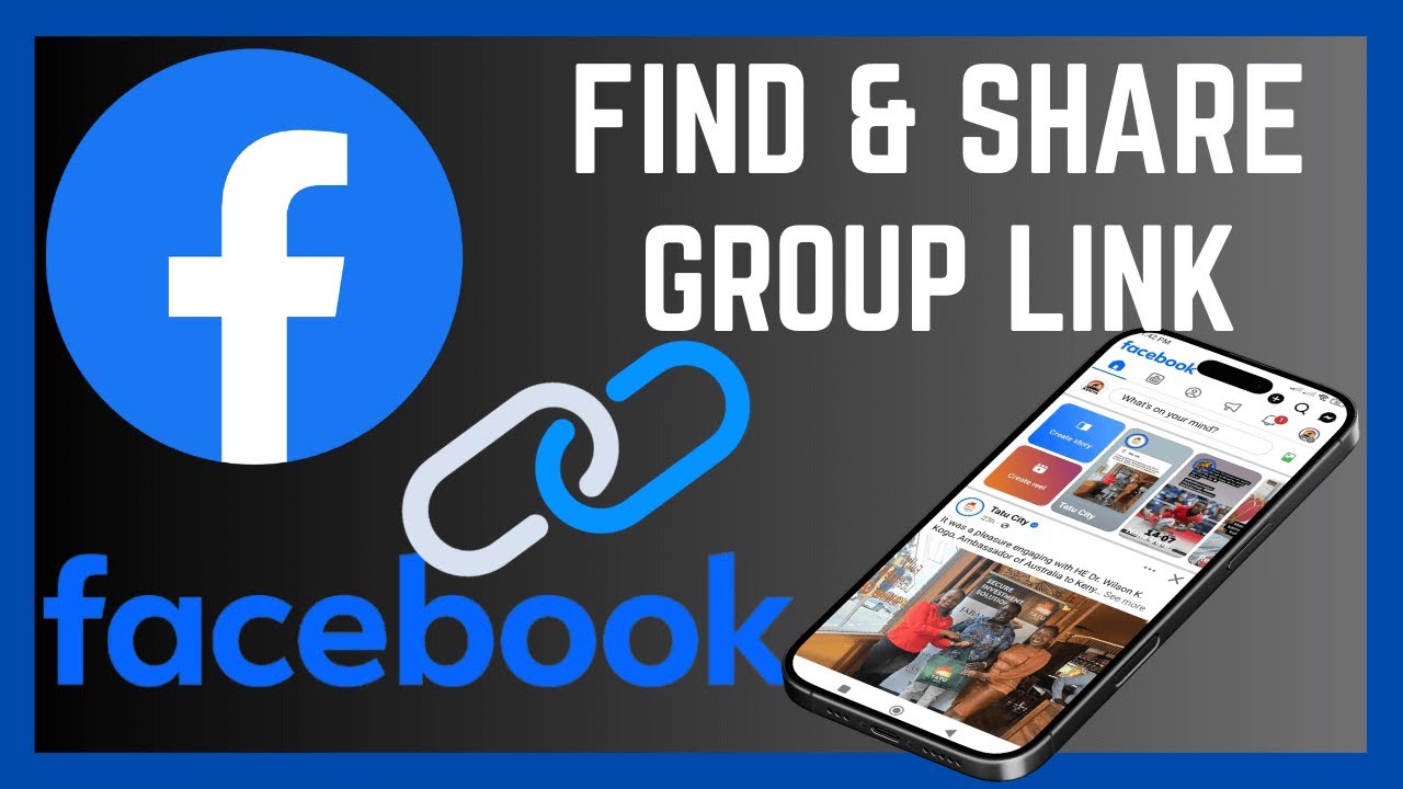 How To Find Copy And Share Facebook Group Link - YouTube