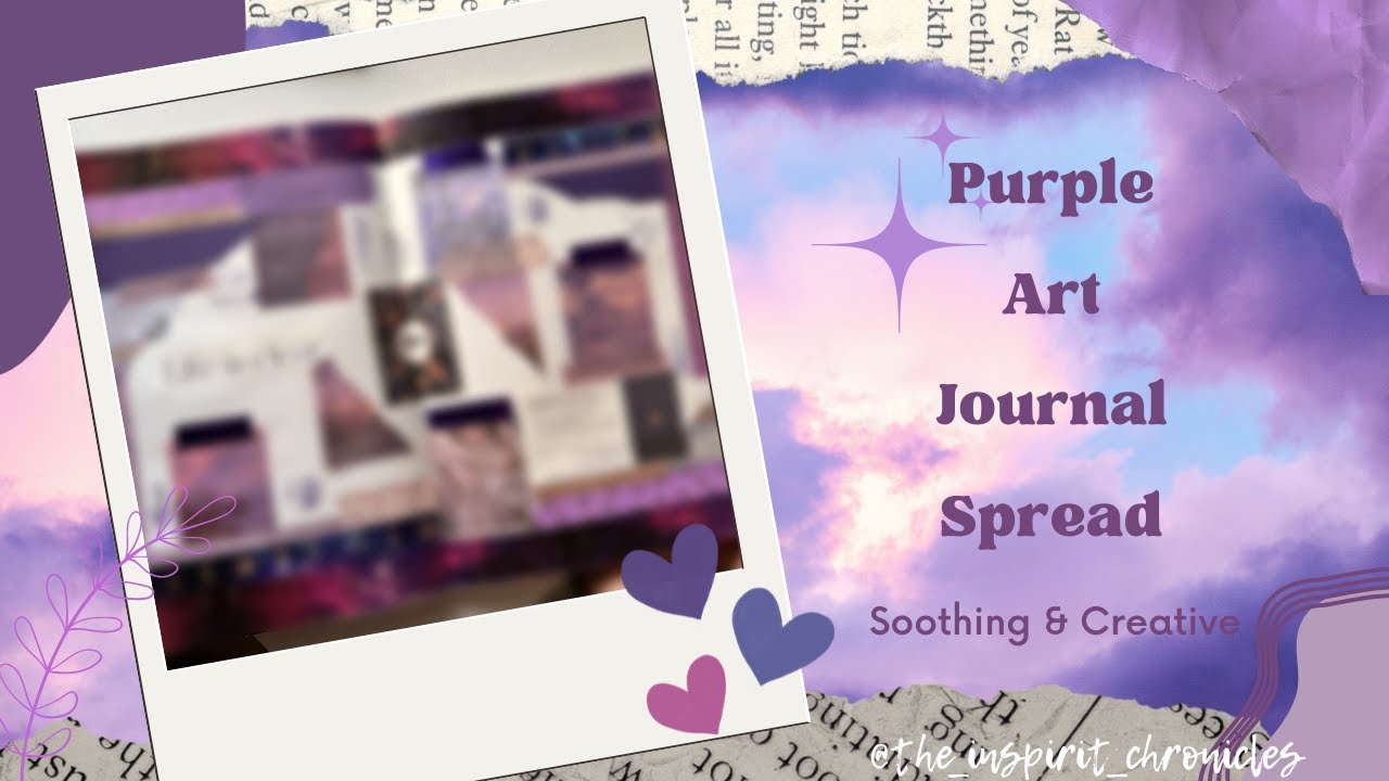 Create Purple Art Journal Spread With Me💥😻Vibrant Violet Vibes💜#journal ...