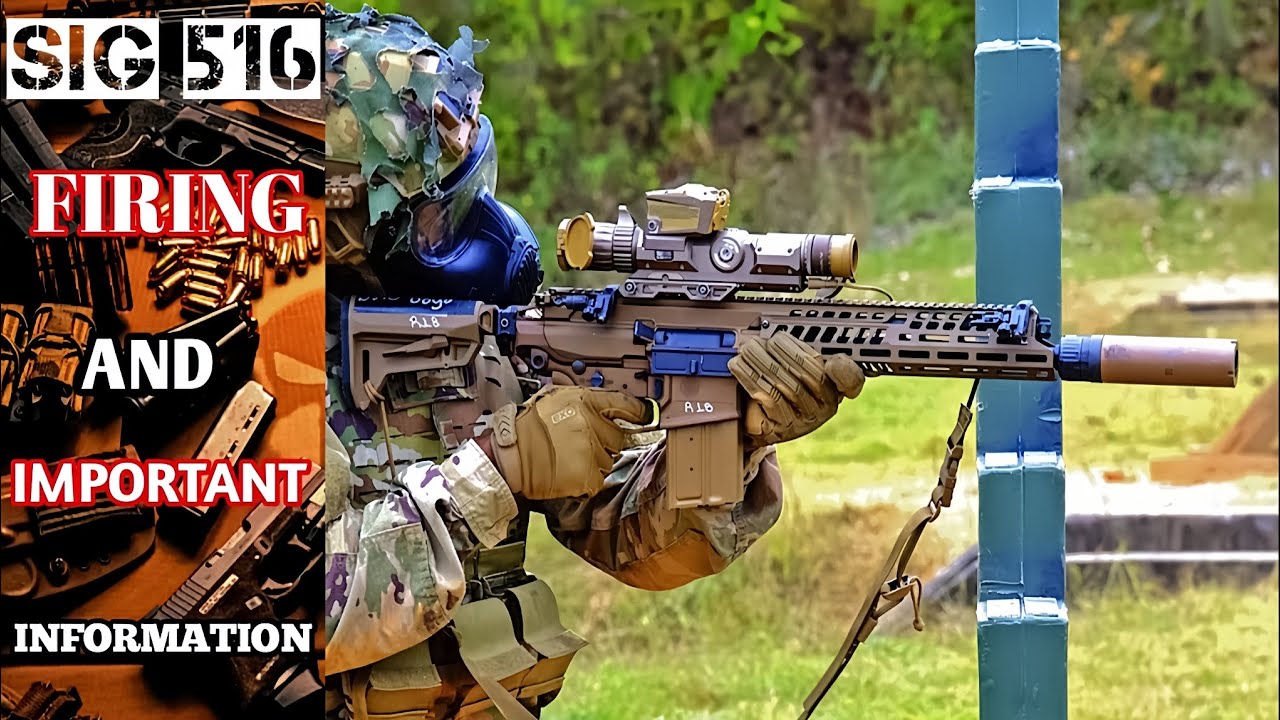 SIG 516 gun firing and important information - YouTube