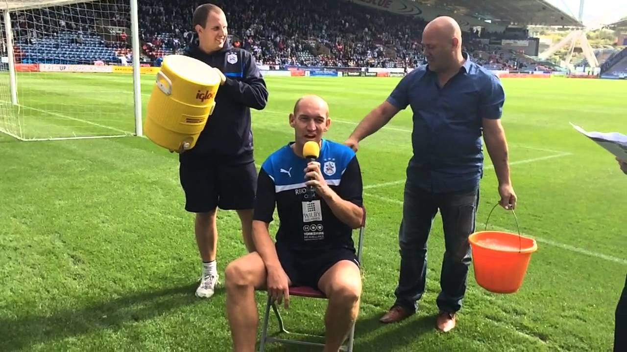 Andy Booth's HTAFC Ice Bucket Challenge - YouTube