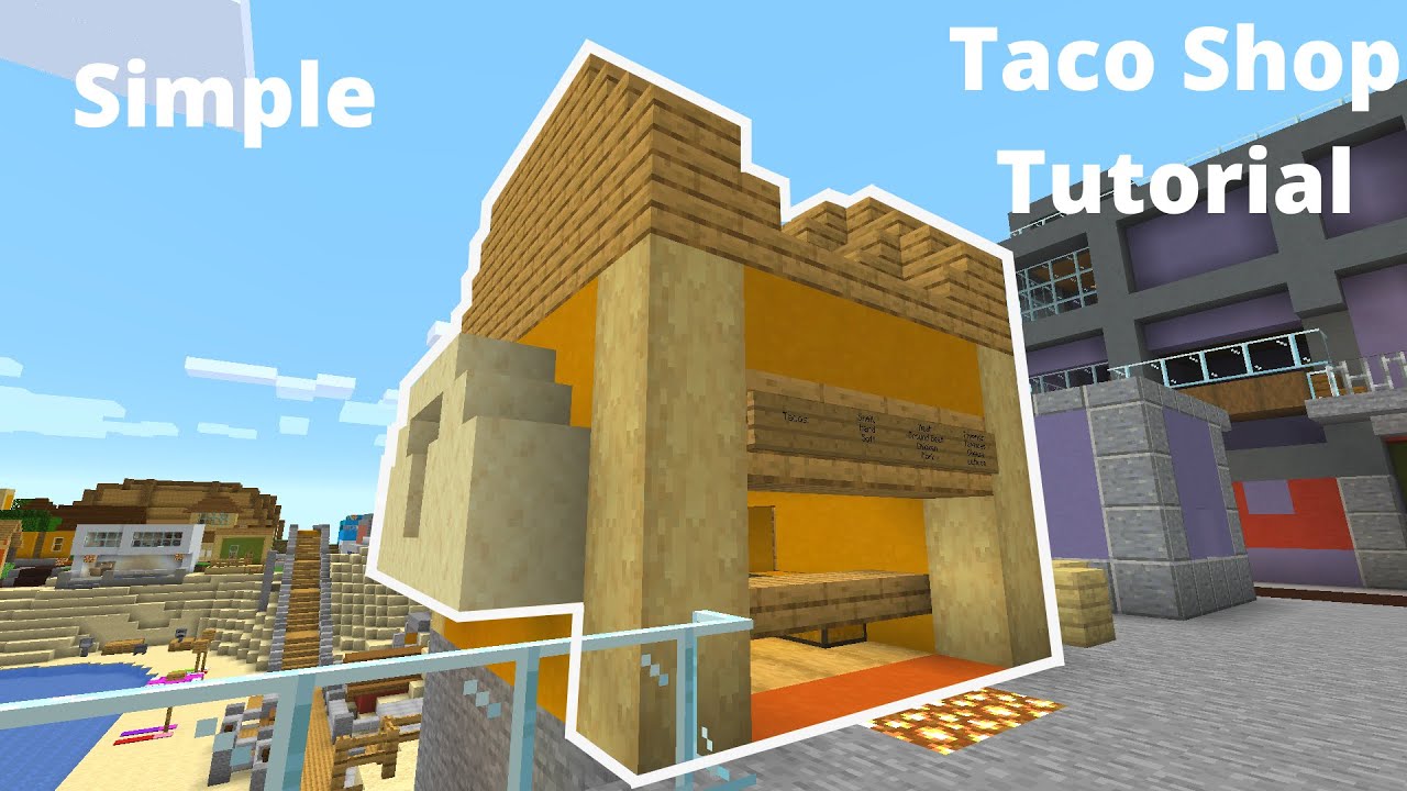 Minecraft: Taco Shop Building Tutorial - YouTube