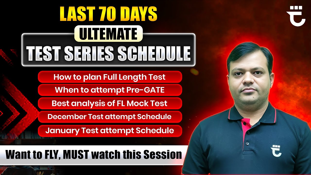 Ultimate Test Series Schedule for Last 70 Days | Rank-Making Strategy ...