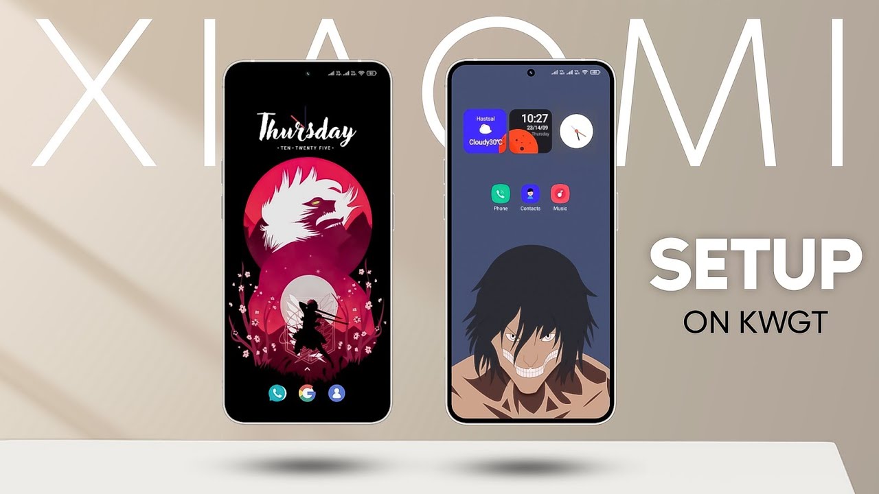 Top 2 anime home screen setup for xiaomi poco & redmi device 🔥 - YouTube