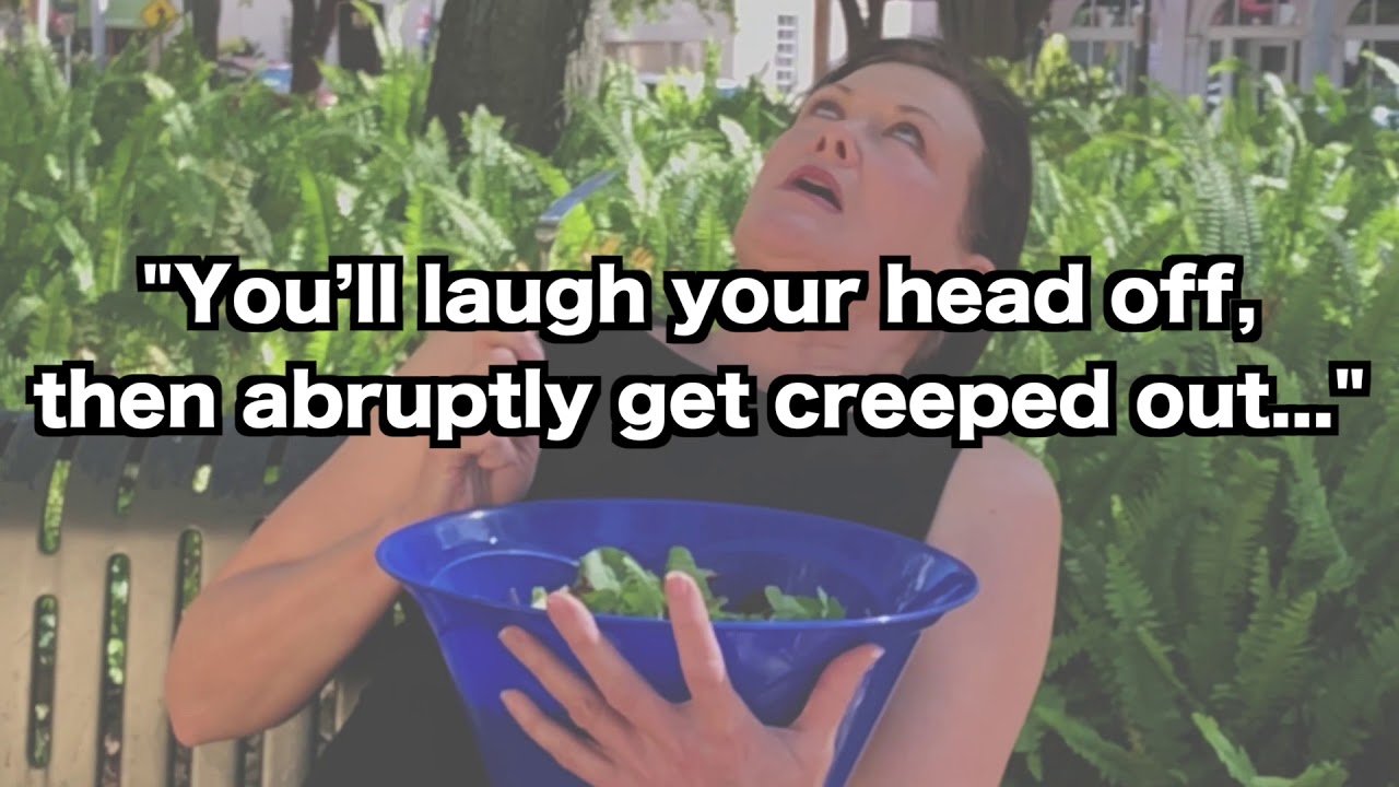 Woman Laughing With Salad Meme