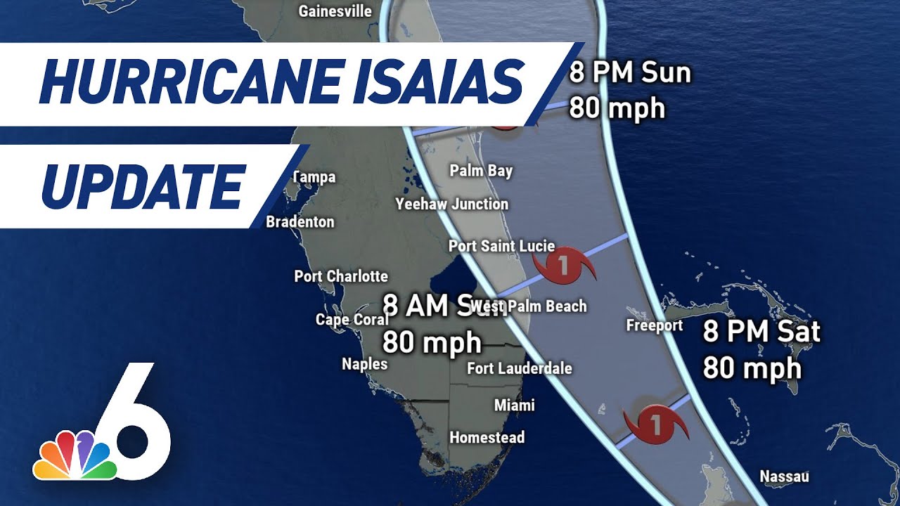 The Latest Update on Hurricane Isaias | NBC 6 - YouTube