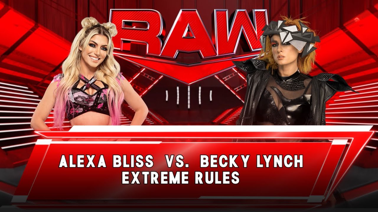 WWE RAW LIVE FULL MATCH - Alexa Bliss VS Becky Lynch !! - YouTube