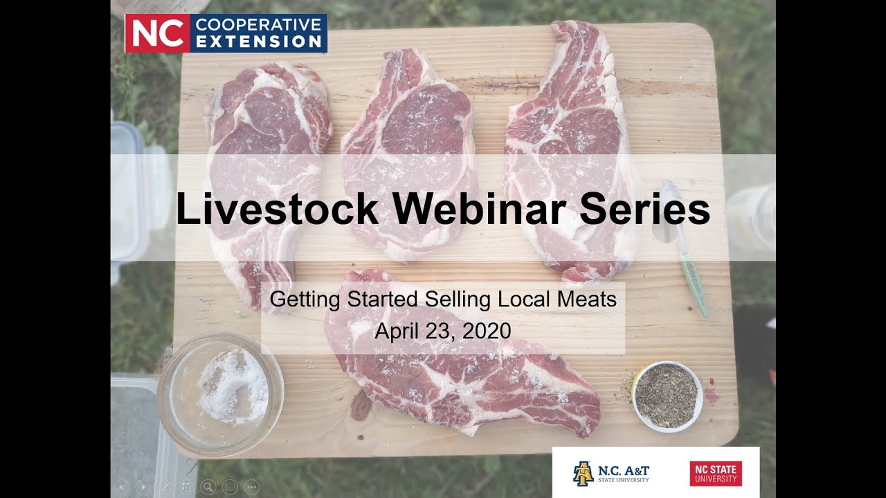 Livestock Webinar Series: Getting Started Selling Local Meats - YouTube