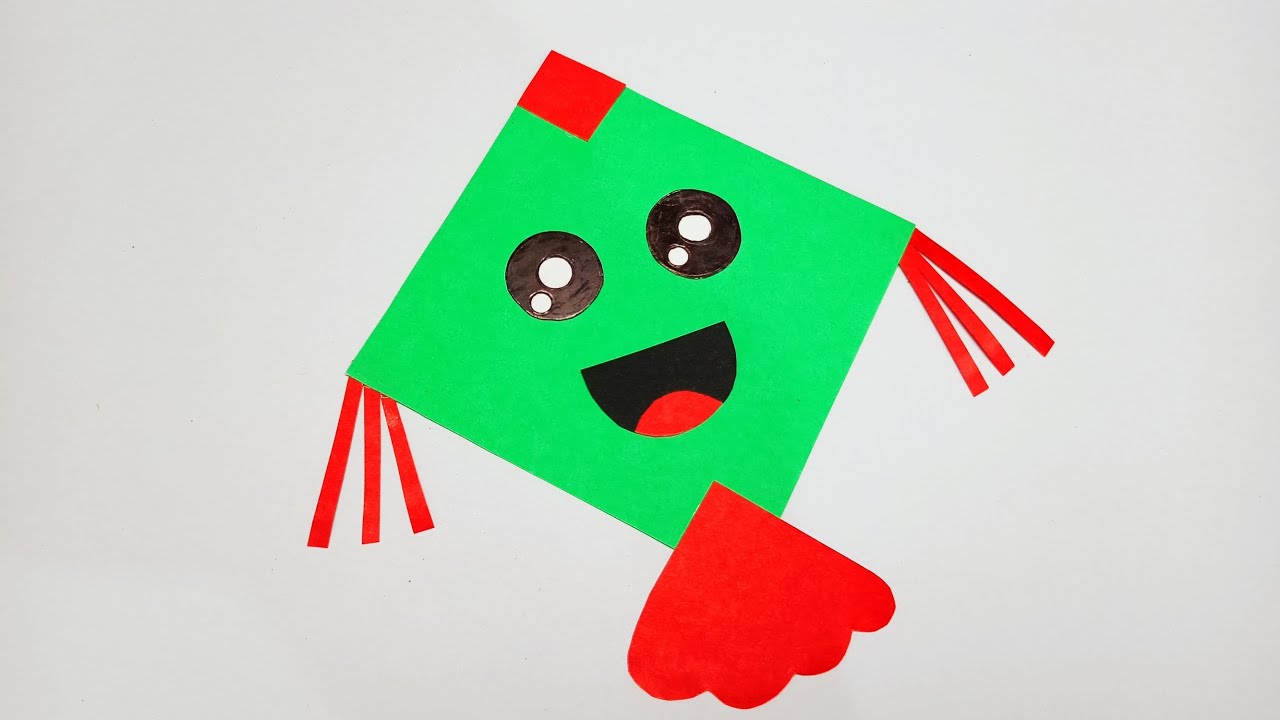 How make paper kite | Easy kite decoration | Paper kite | simple Patang ...