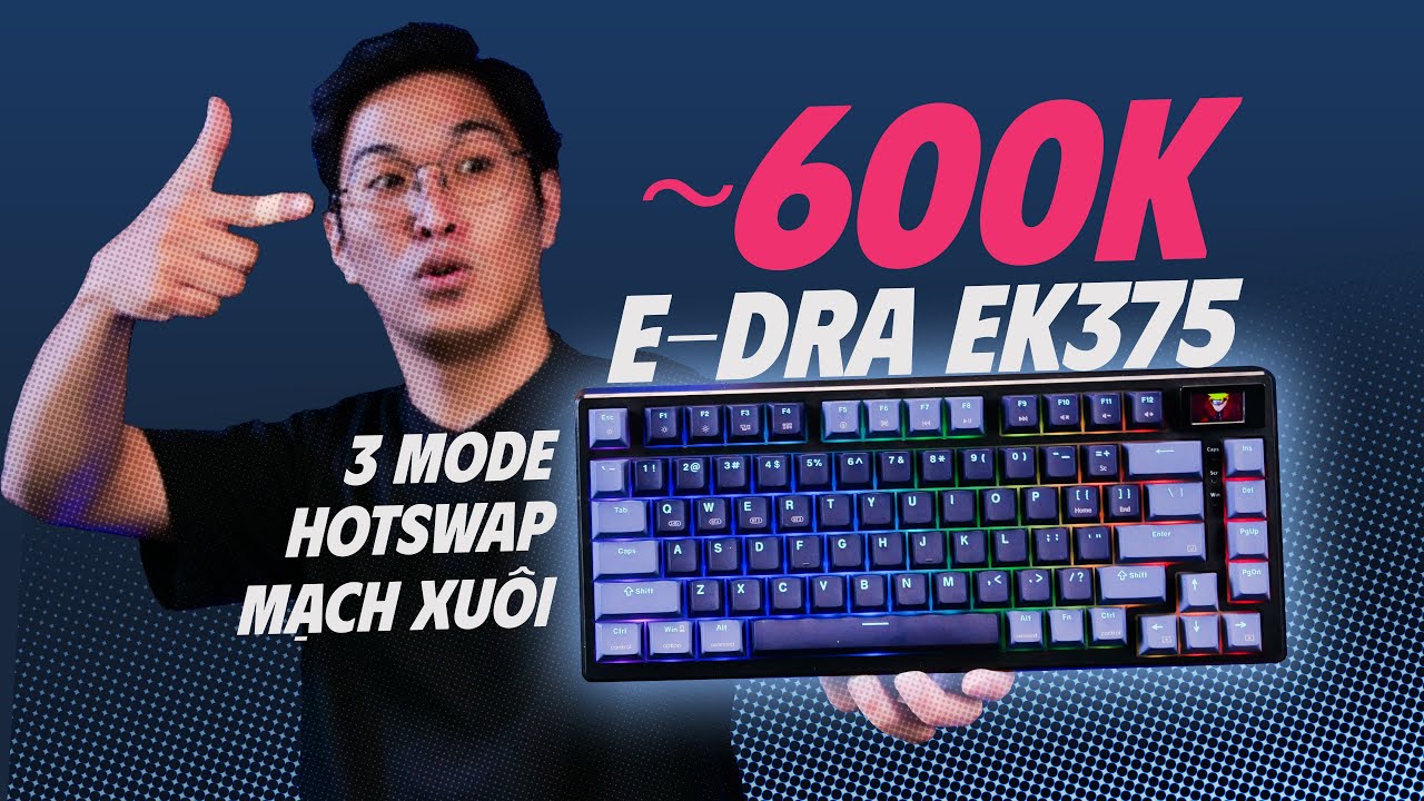 EDRA EK 375 PRO - Chưa đến 700k cho con bàn phím không dây tại GearVN! - YouTube