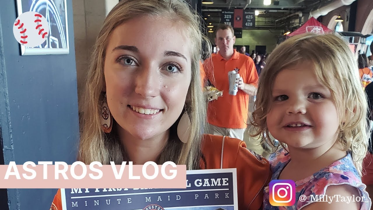 EMMA'S FIRST ASTROS GAME *vlog* | Milly Taylor - YouTube