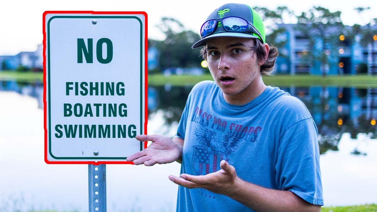 No Fishing Sign