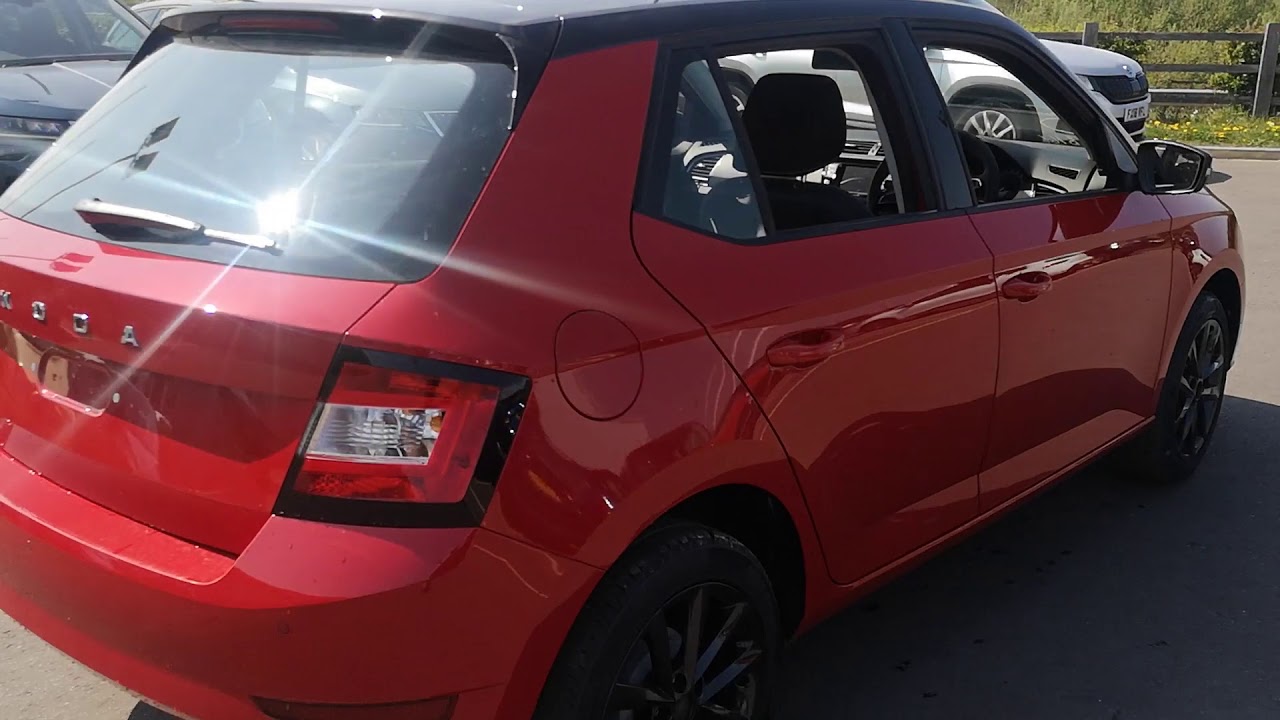 2020 Skoda Fabia - Red + Black - YouTube