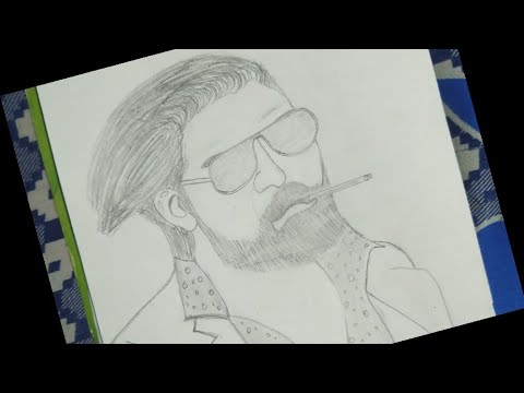 rocky bhai drawing / Rocky Bhai / sketch / pencil drawing / KGF rocky ...