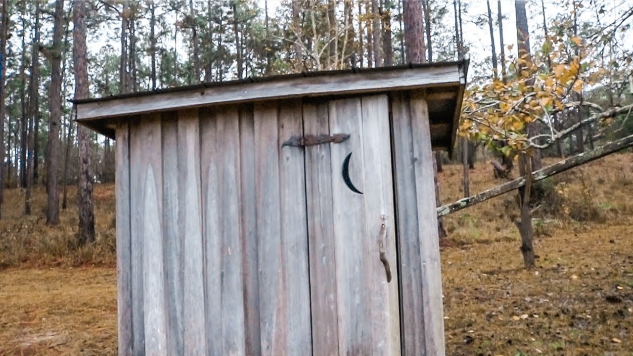 WALKED IN ON SOMEONE USING AN OUT HOUSE! - YouTube