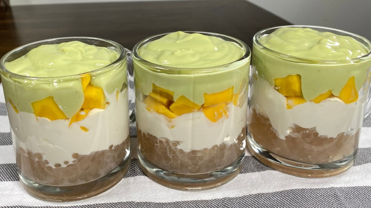 Avocado smoothie with fresh Mango and Tapioca Pearls#avocadosmoothie # ...