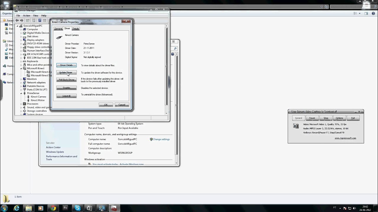 Install openNI drivers manually - YouTube