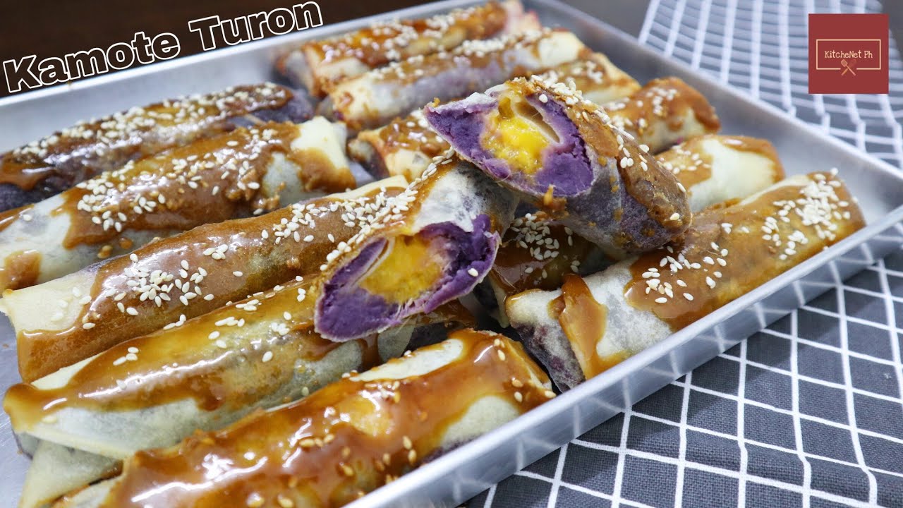 Kamote Turon | Sweet Potato Spring Roll | KitcheNet Ph - YouTube