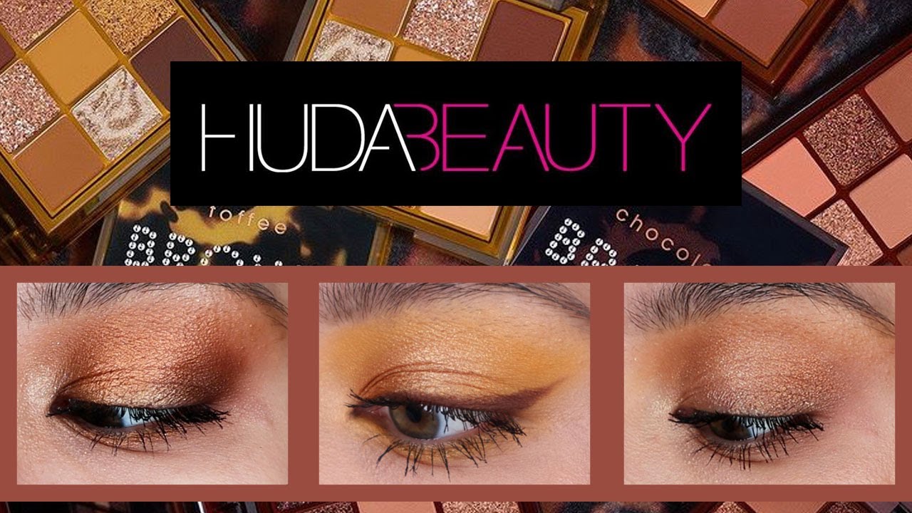 Huda Beauty Toffee Obsessions Palette | Revue, 2 maquillages + bonus ...
