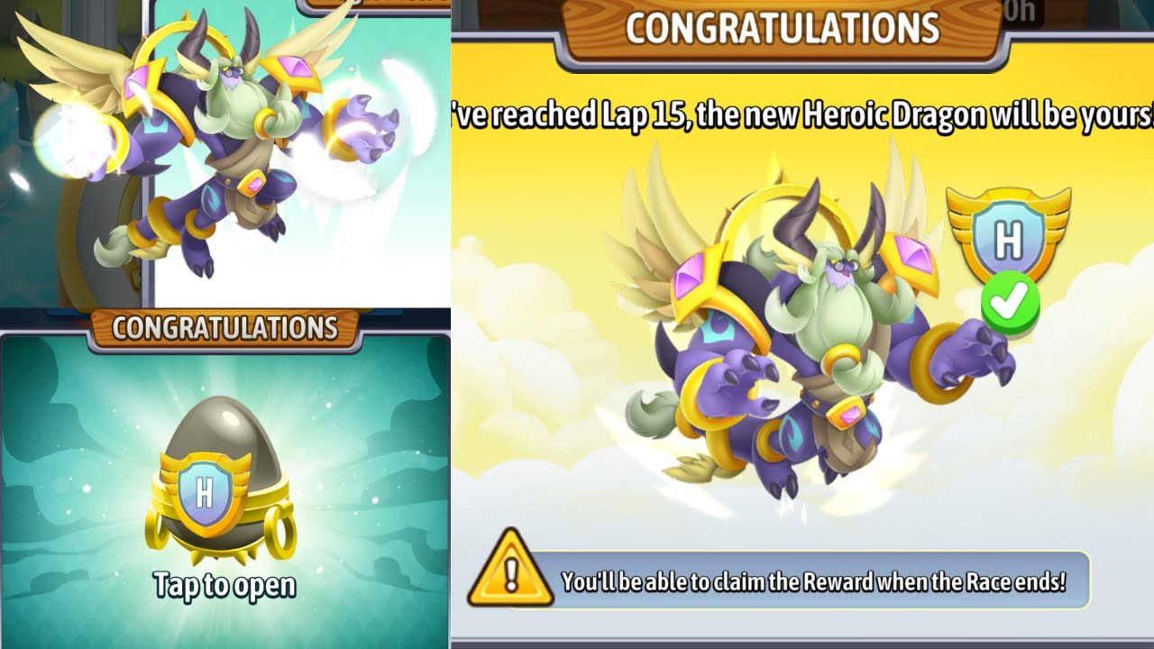 #79 Dragon City | Grind In Heroic Race | Claiming Lap 15 Rewards | High ...