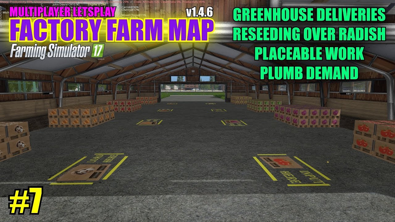 FS17 - Factory Farm Map v1.4.6 "Multiplayer Letsplay" Part 7 - YouTube
