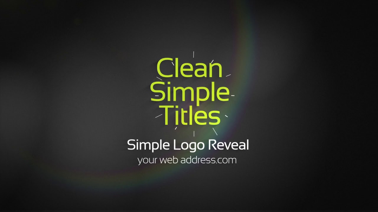 Simple and Clean Titles | Elegant MOGRT Template for Professional Title ...