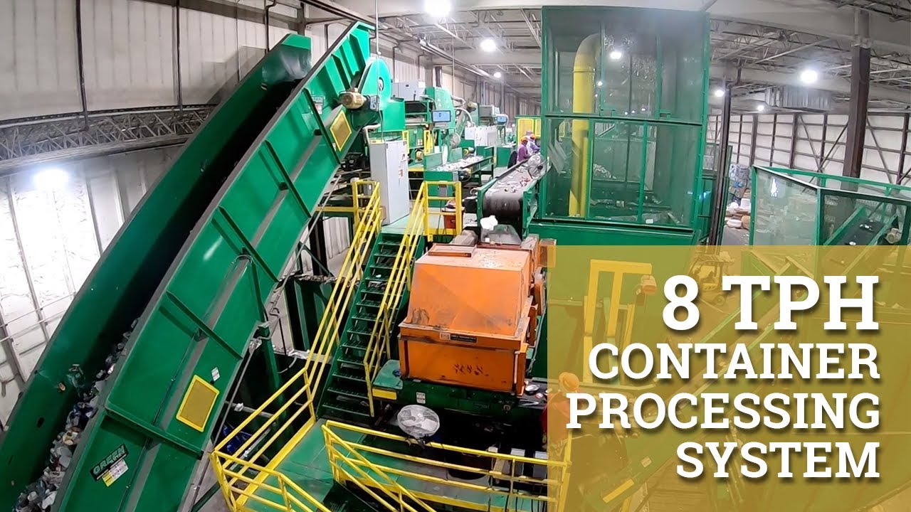 FirstStar Recycling's 8 TPH Container Processing System - Green Machine ...