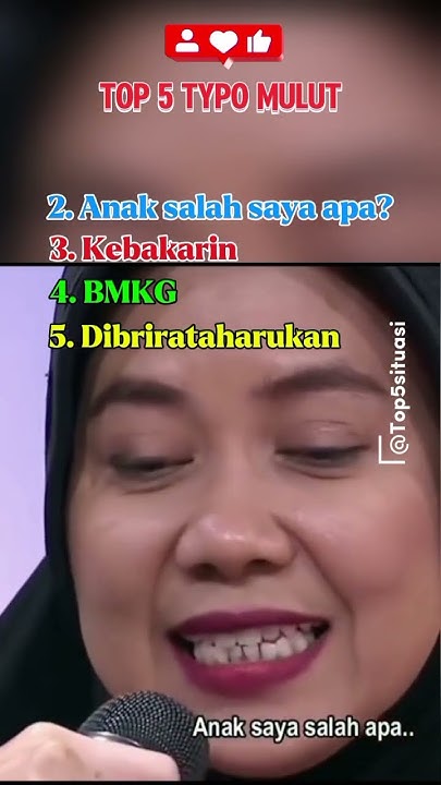 TOP 5 TYPO MULUT #beranda #shorts #memesdaily #ngakak #lucu #lucusetiaphari - YouTube
