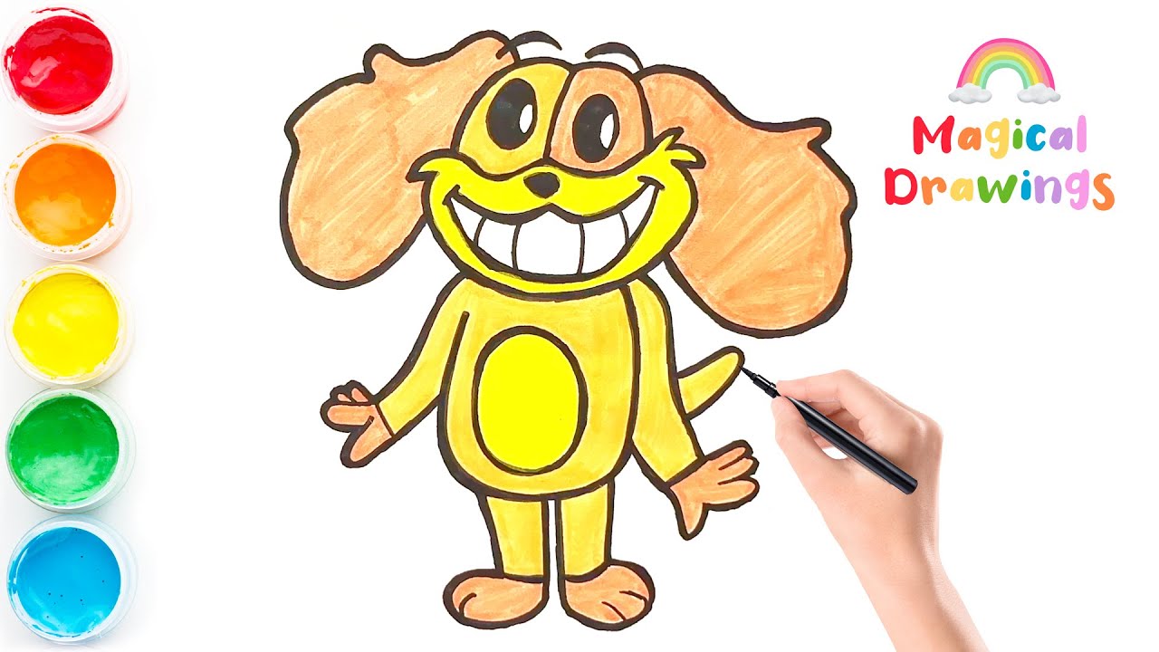DogDay Smiling Critters Drawing, Painting and Coloring for Kids | Easy ...