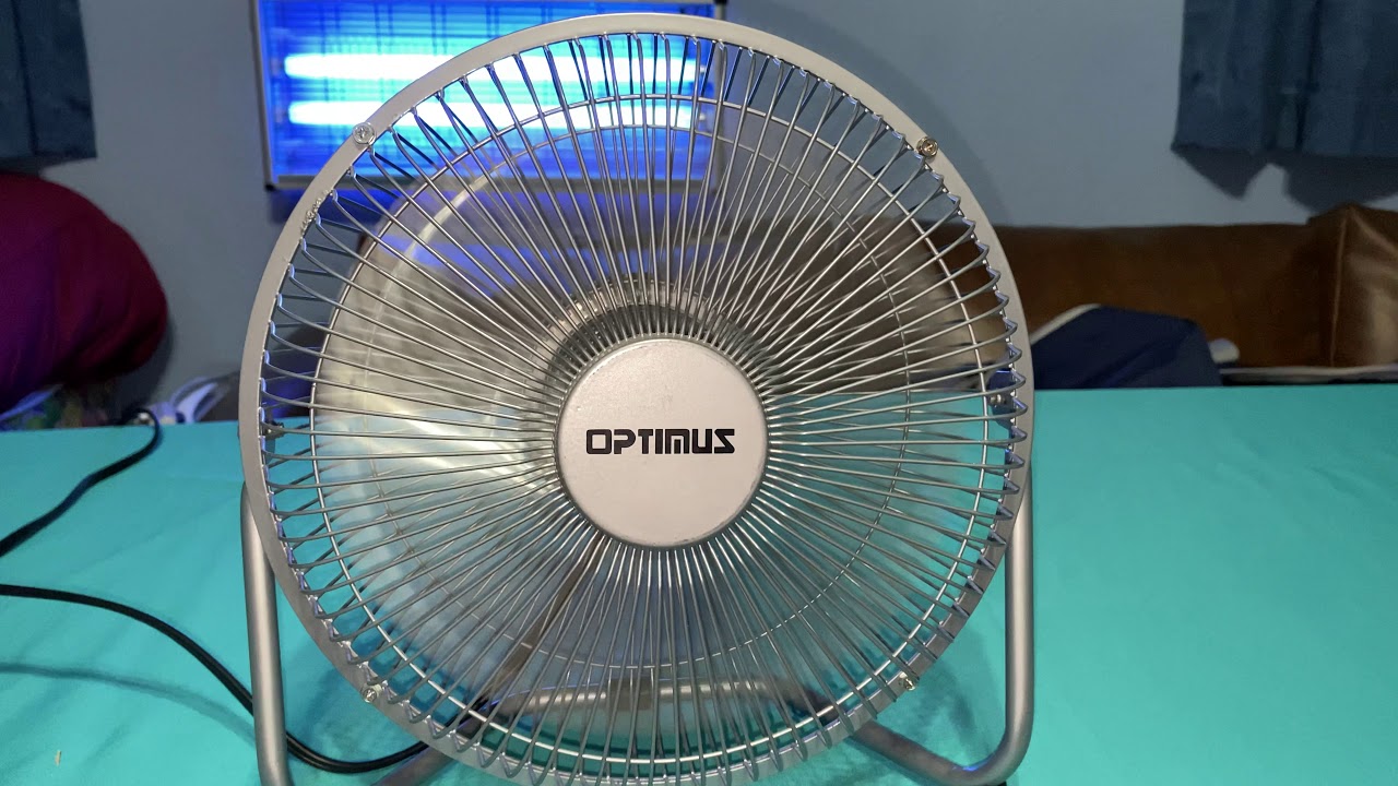 Optimus 9” dc desk Fan - YouTube