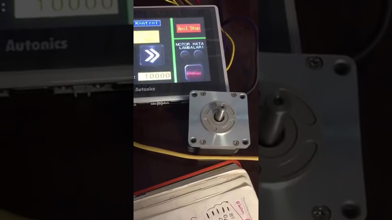 Autonics LP PLC + Step Motor - YouTube