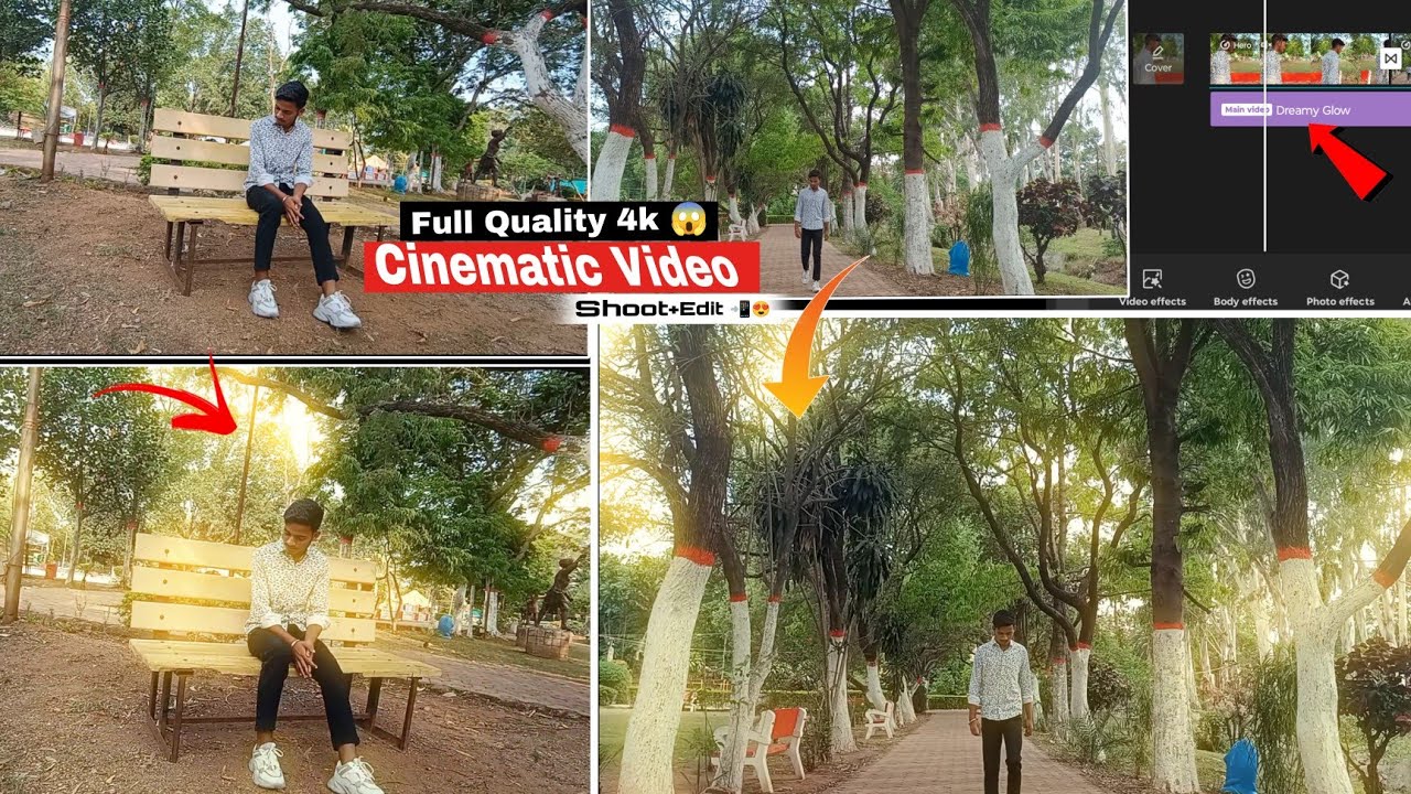 Cinematic Sad Walk & Text Lyrics Video Editing Capcut | Trending Cinematic Reels Shoot Tutorial ...