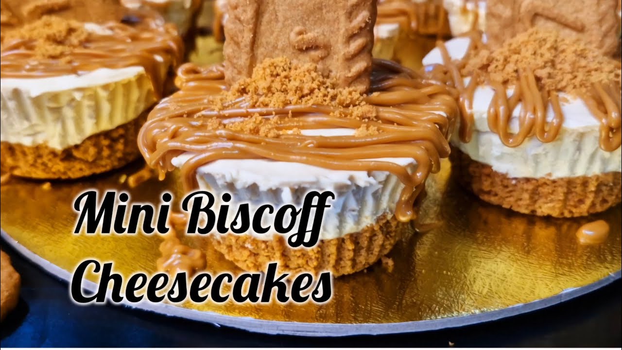 Lotus Biscoff mini Cheesecakes/Quick and Easy no bake dessert! - YouTube