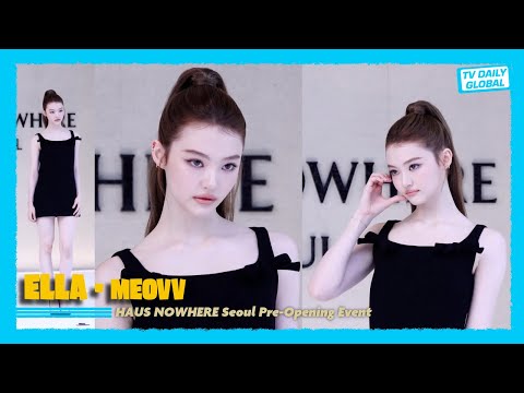[4K] MEOVV’s ELLA Shines at HAUS NOWHERE Seoul Pre-Opening Photocall