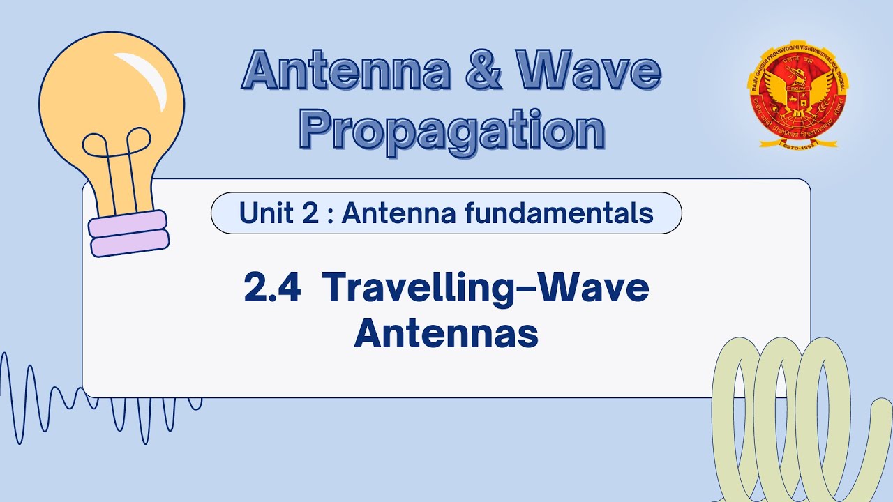 2.4 Travelling –Wave Antennas | EC602 | - YouTube
