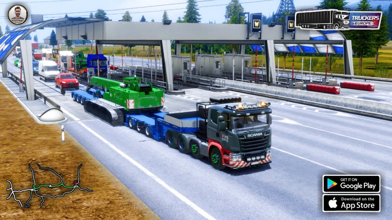Hauling a Heavy Crane Transporting - Truckers of Europe 3 Realistic ...