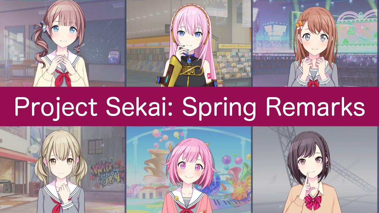 【Project Sekai】Main Screen: Spring Remarks in English (2021) - YouTube