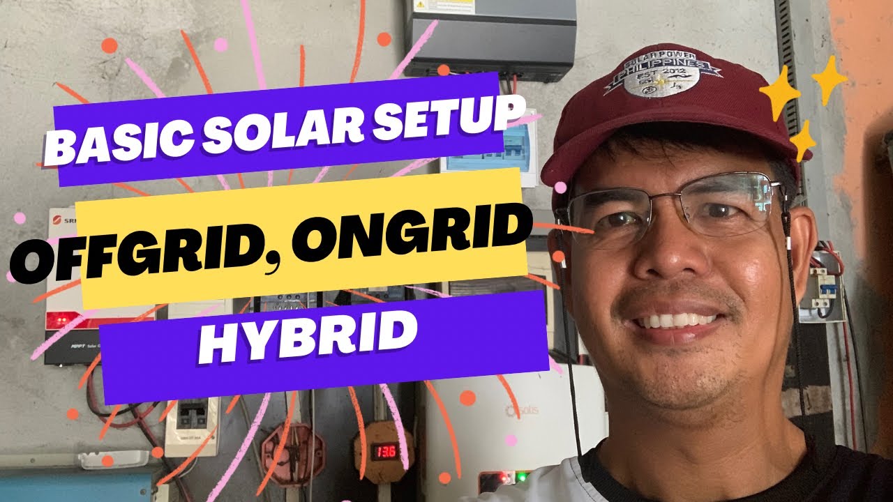 Basic solar setup. Offgrid, Ongrid and Hybrid - YouTube