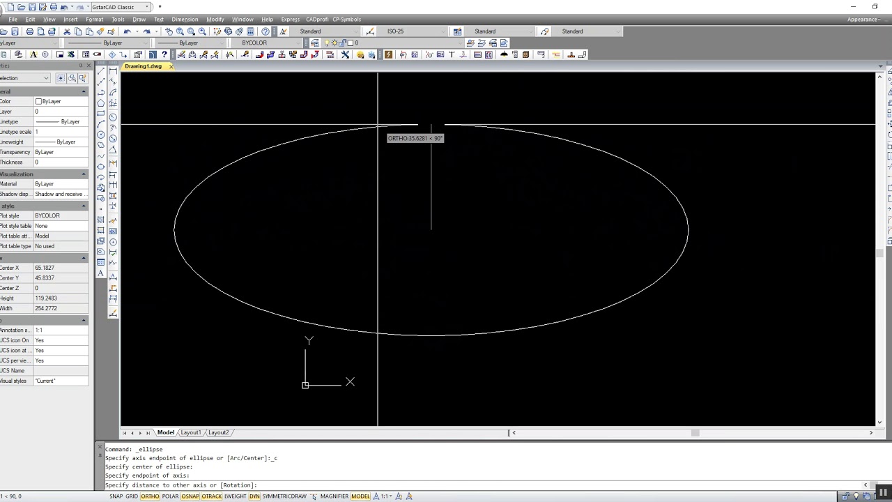 การแก้ไขขนาด Ellipse ง่ายๆด้วย Properties - YouTube