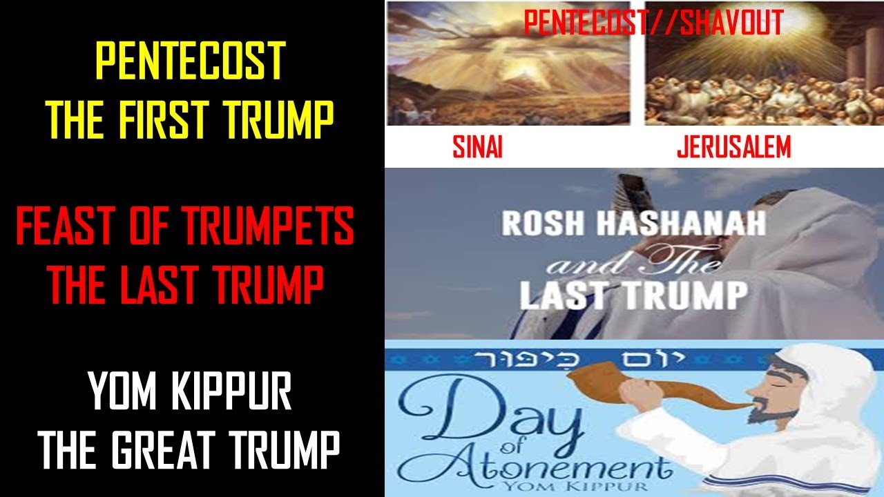 PENTECOST THE FIRST TRUMP- FEAST OF TRUMPETS THE LAST TRUMP- YOM KIPPUR ...