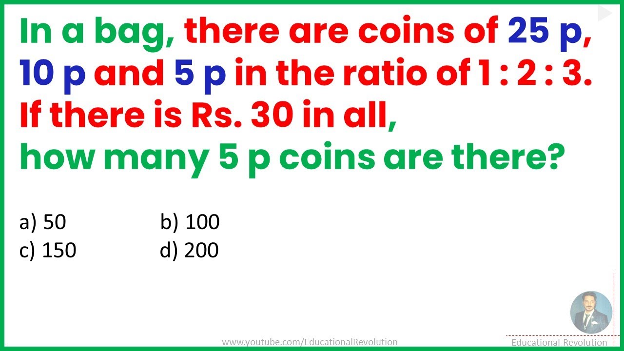 Math Ratio Tricky Question - Ratio and Proportion - YouTube