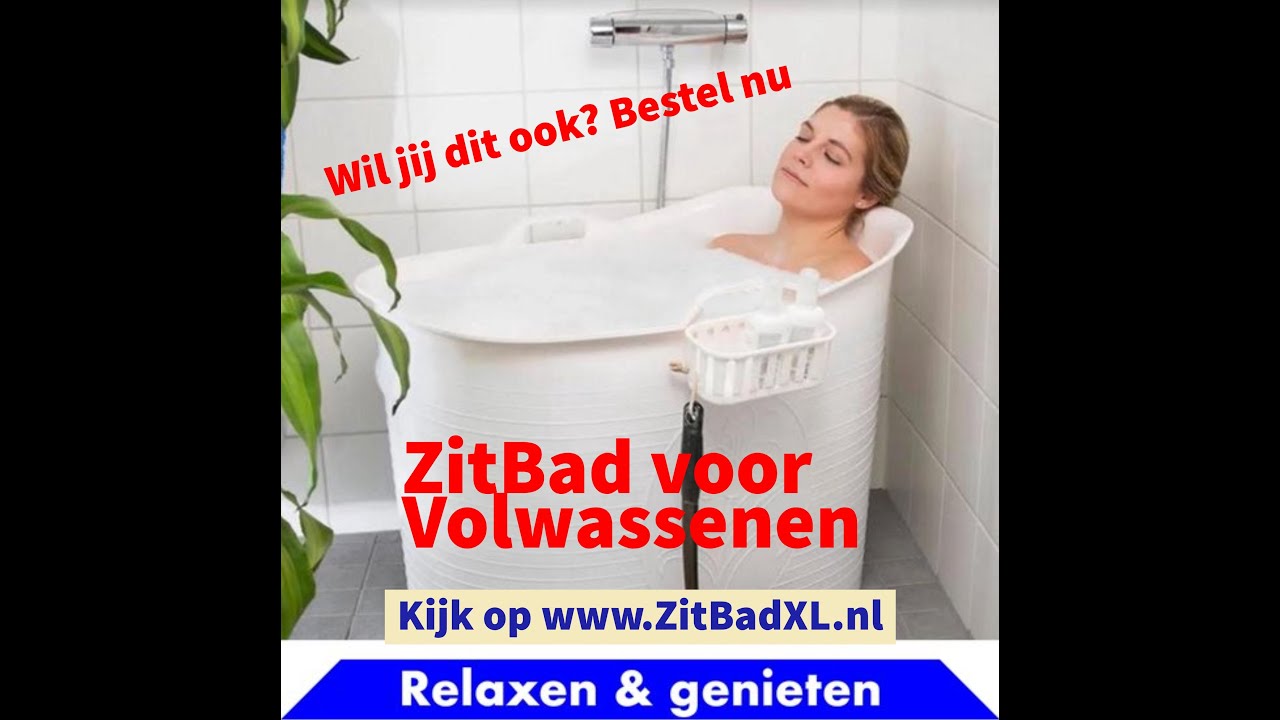 Bath Bucket ZitBad XL | Zitbad Voor Volwassenen | Opvouwbaar bad | www ...