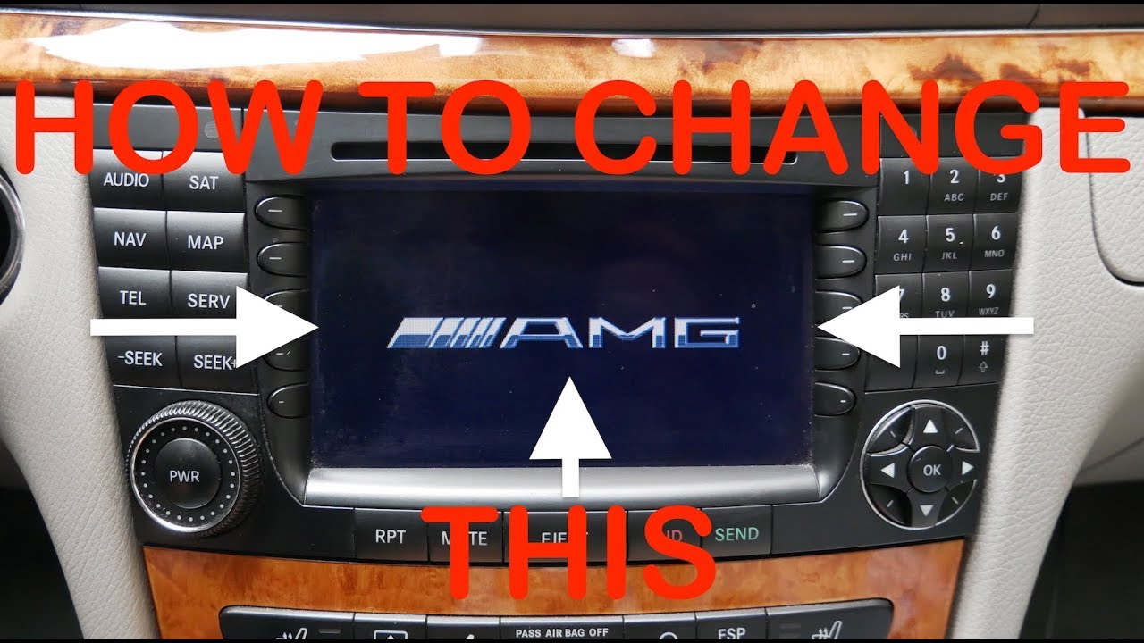 How To Change The LOGO of the Head Unit of your Mercedes W211 - YouTube