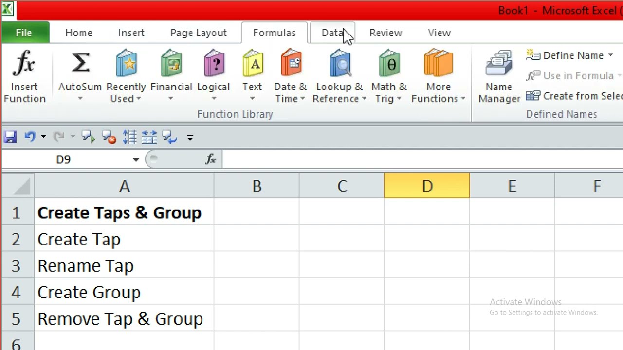Excel Create Tabs Groups Excel Create Tabs Groups