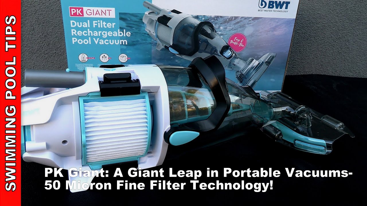 BWT PK Giant Dual Filter 50-Micron Rechargeable Pool Vacuum (Kokido ...