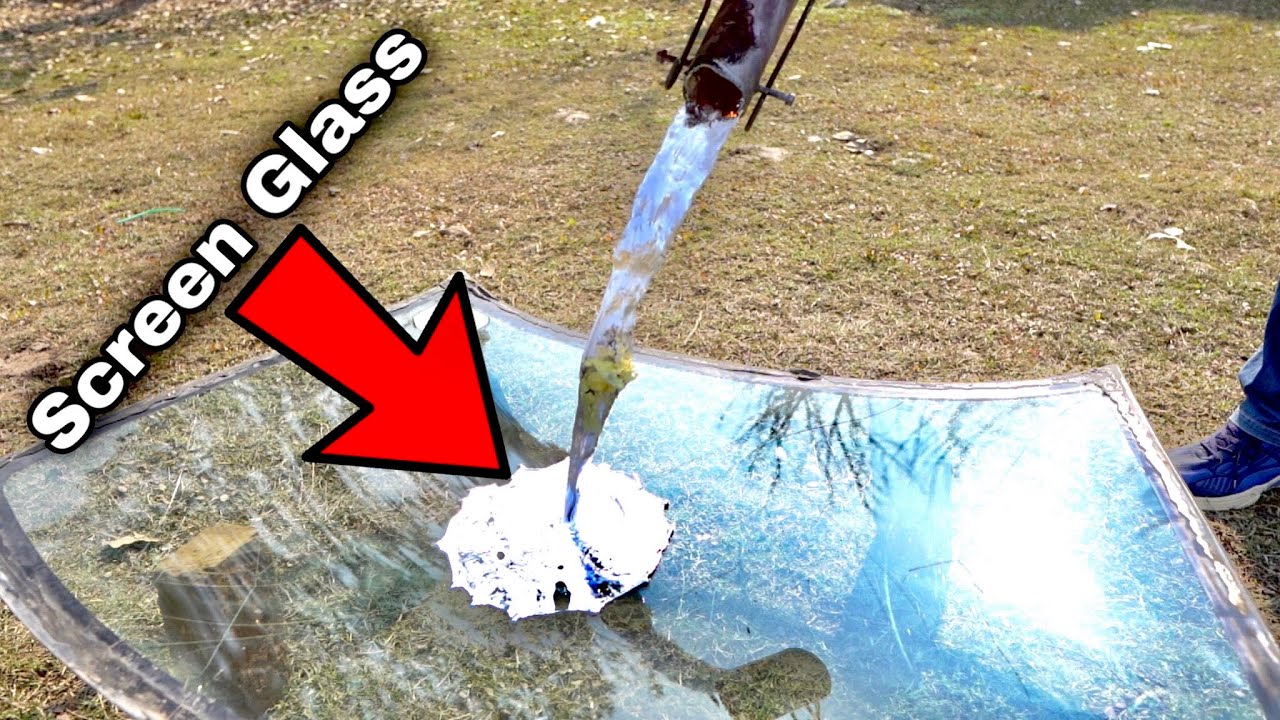 What Happen When You Put Melted Aluminum on Car Windscreen ! - YouTube