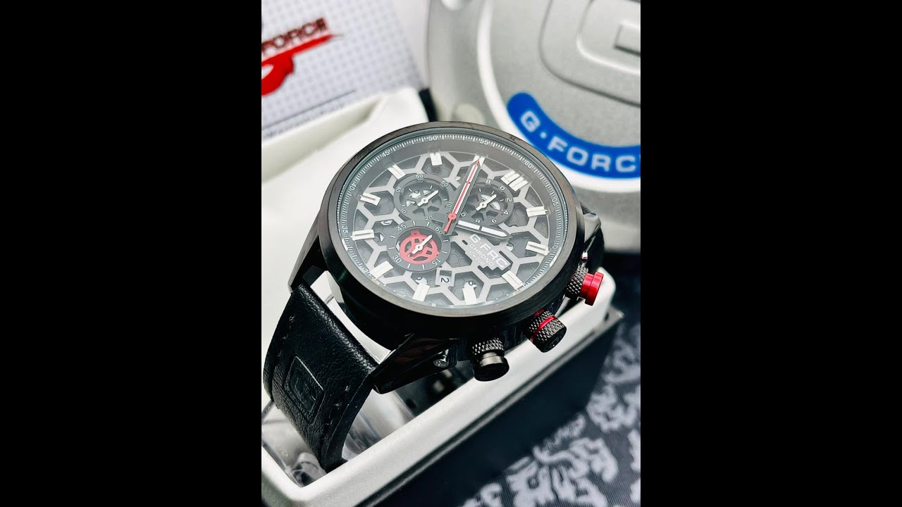 Presentación Reloj G-Force G-FRC CHRONO Pulso de Cuero - YouTube