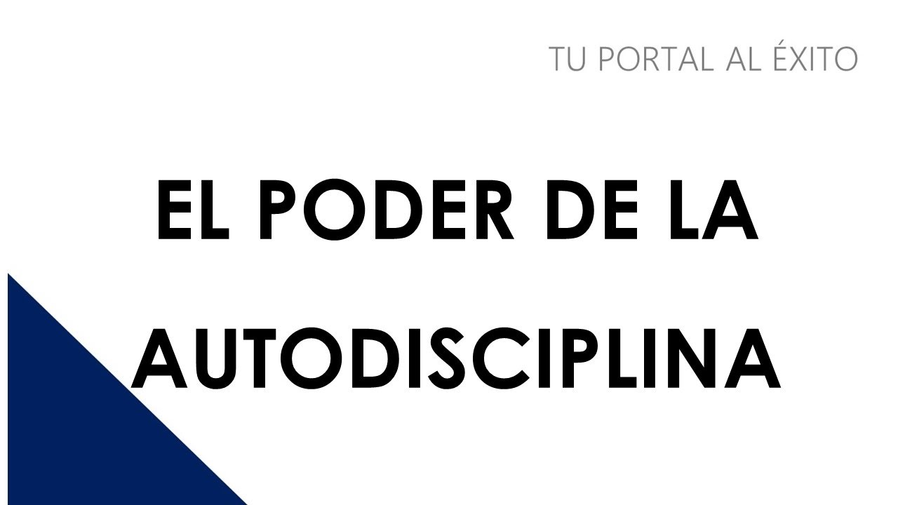 Conoce las 10 características de una persona autodisciplinada. - YouTube