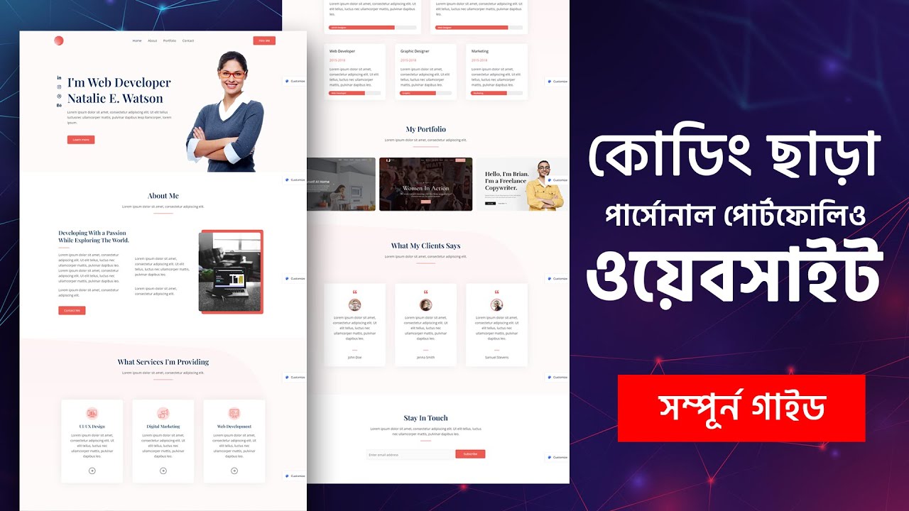 No Code Portfolio Website Tutorial for Beginners | Personal Portfolio ...